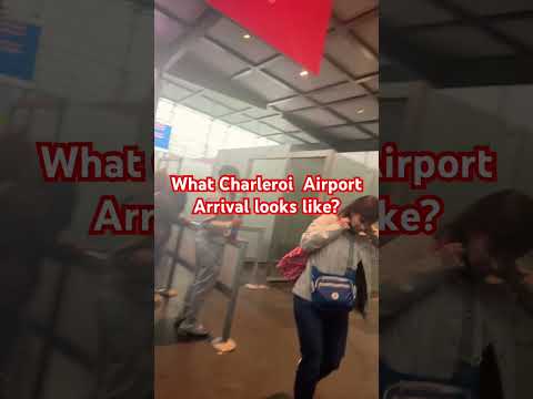 What Charleroi Airport Arrival looks like?