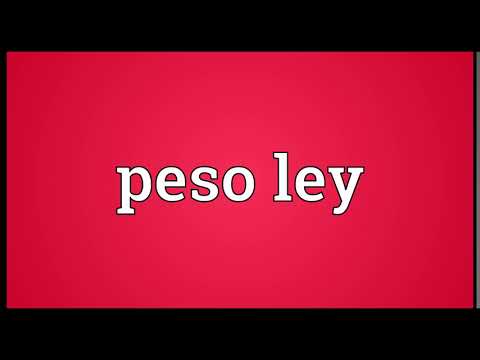 Peso ley Meaning | Wordogram