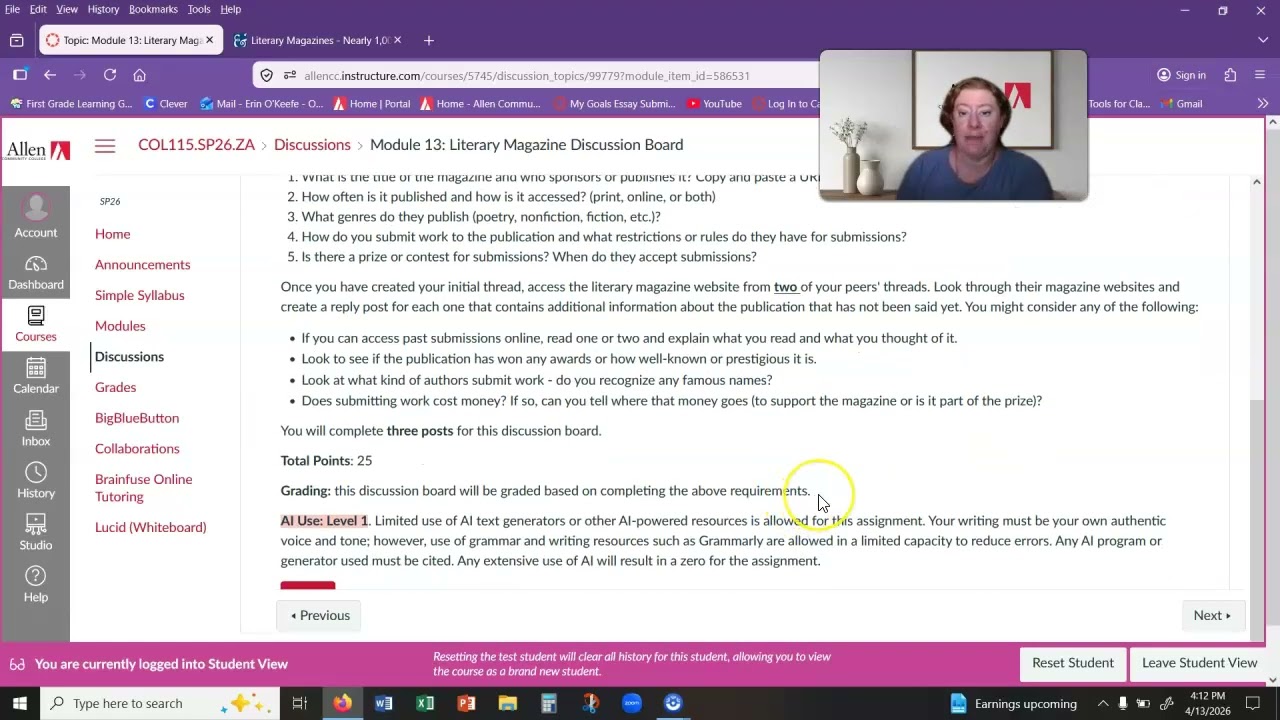 COL115 Module 13 Overview