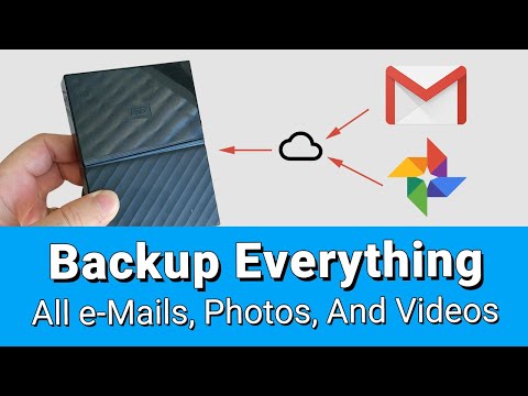 How To Backup Google Photos And Gmail, to a local hard drive (HDD, or SSD)