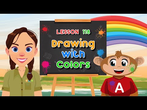 Spanish for Kids Spanish Vocabulary About Colors and Drawing Safari Show Lesson 118