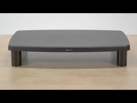 Amazon Basics Adjustable Computer Monitor Riser Desk Stand