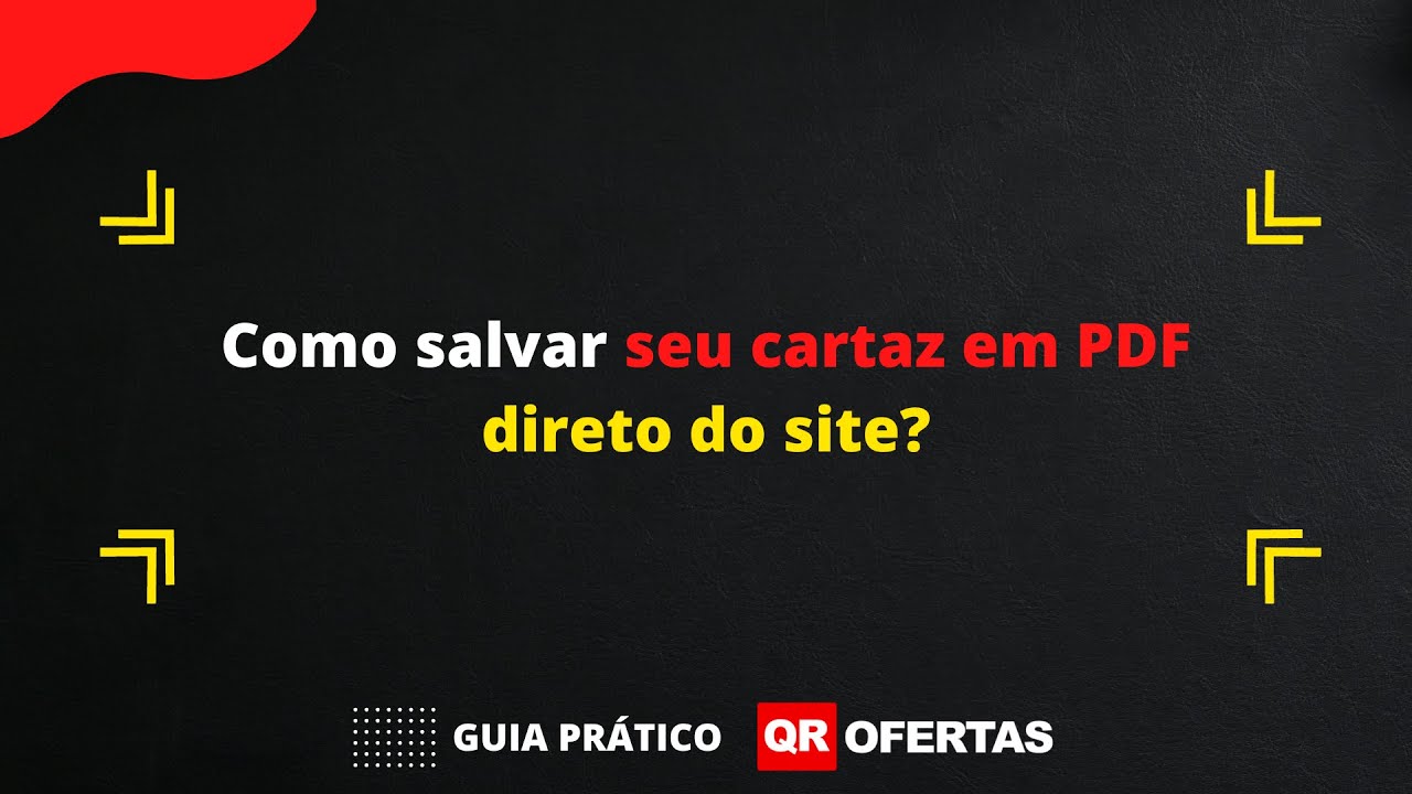 Como salvar seu cartaz em pdf direto do site?