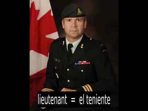Better Spanish : Military - Palabras Inglesas : Militar