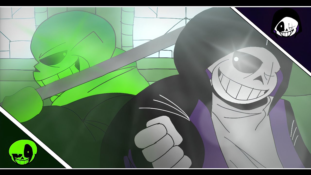Green!Sans Vs Epic!Sans [ SEGMENT 1 ]