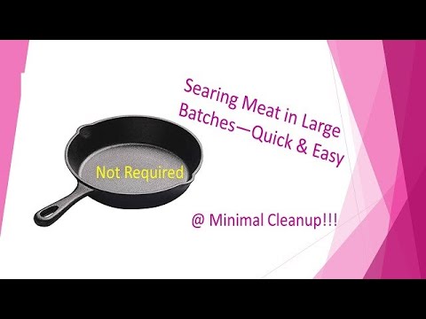 Searing Meat in Large Batches! Come Sear with me! Let's cook, let's cook away!