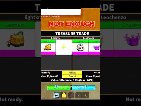 What do players trade for leopard Fruit .... Blox Fruitsππ #bloxfruits #roblox