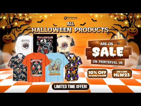 10% Discount All Halloween Products on Printerval UK using Code: HLW23