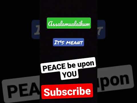 Meaning of assalamualaikum| #2022 #islam#english