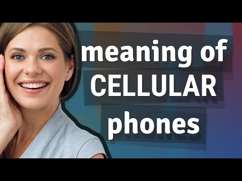 Cellular phones | meaning of Cellular phones