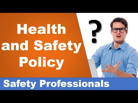 Health and Safety Policy - safety training