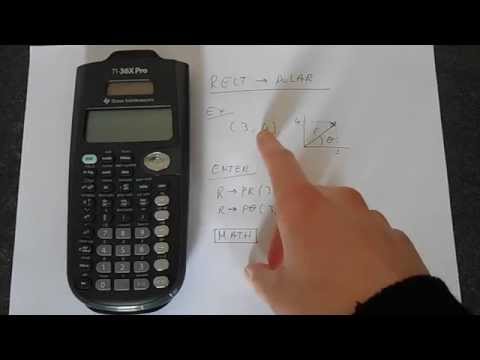 TI-36X Pro Rectangular to Polar Conversion and Polar to Rectangular