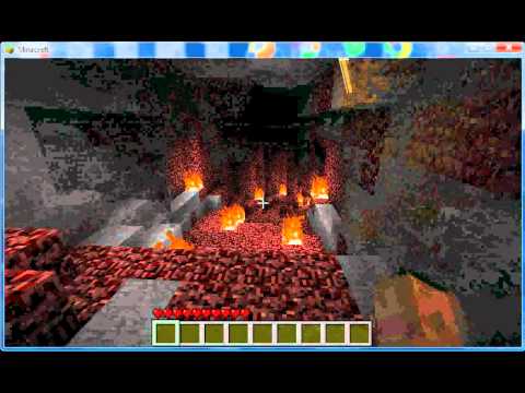 Nether Cave (in the real world) w/ a nether portal Minecraft Map