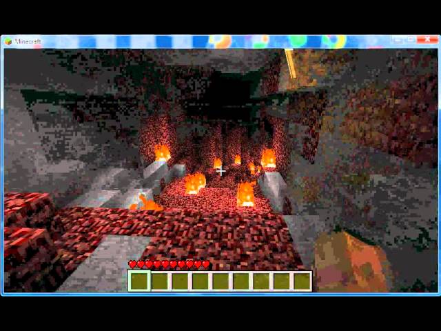 Nether Cave (in the real world) w/ a nether portal Minecraft Map