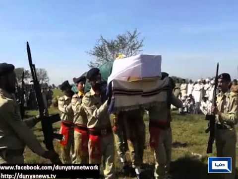Dunya News | Funeral prayers of martyr soldier Ghulam Muhammad held