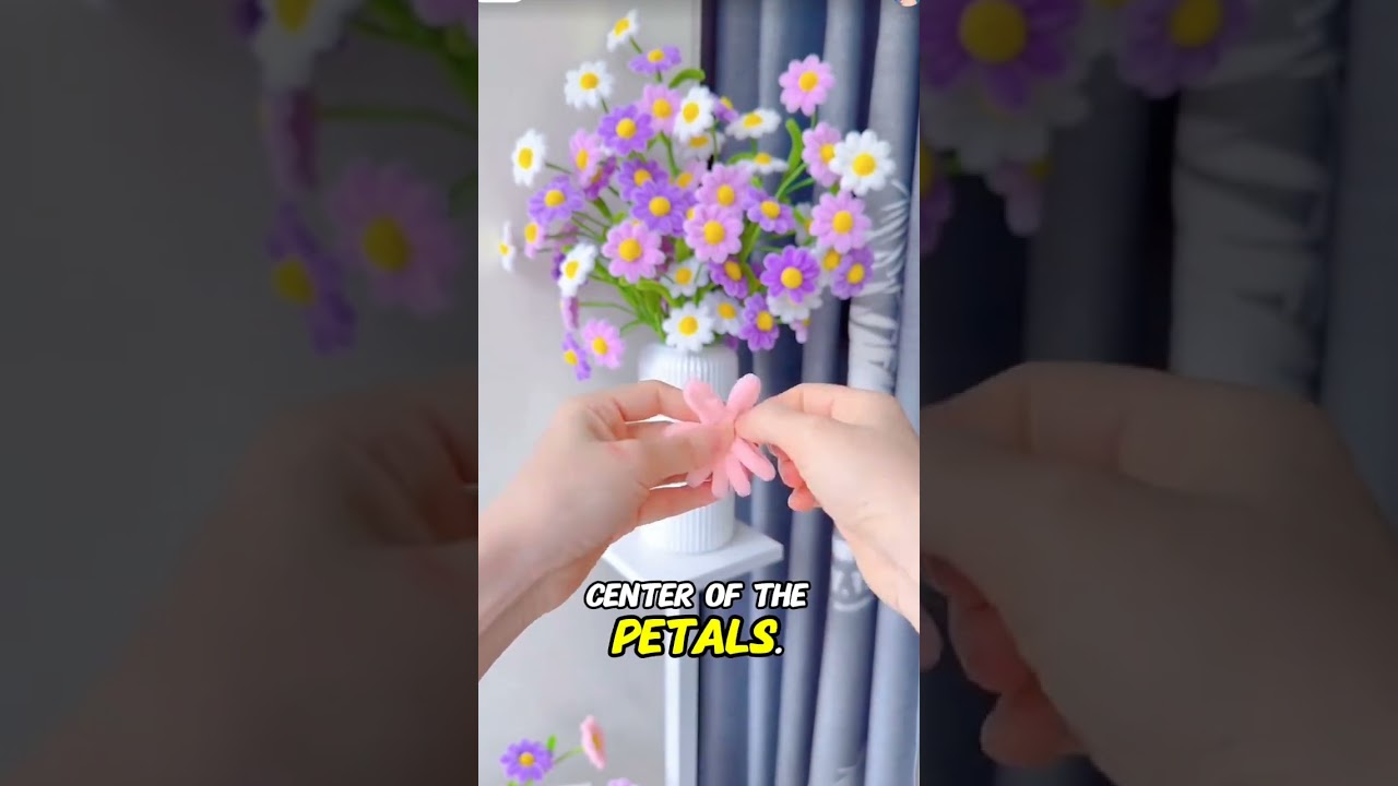 DIY Pipe Cleaner Flowers 🌸 | Easy & Fun Craft Idea #flowers #smallbusiness #diy #smartphone #bouquet