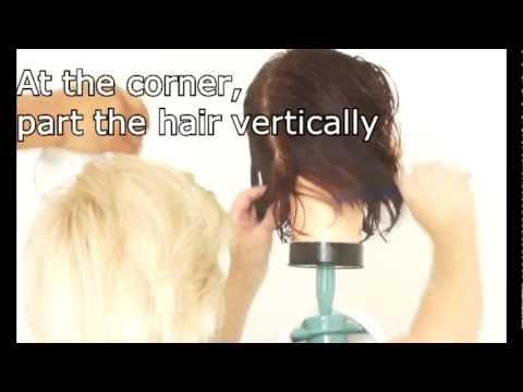 How to cut hair -one length haircut tutorial #1 Professional Teresa one ...