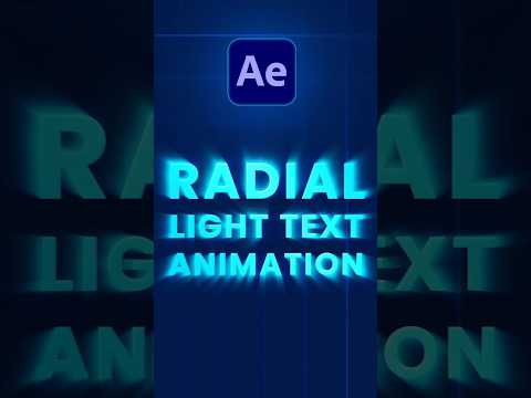 shine through text animation | radial light text | #tutorial #aftereffects