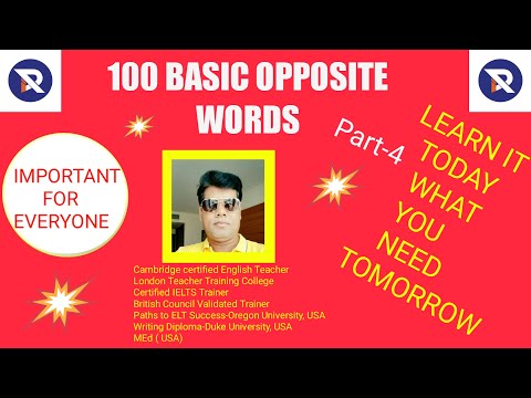 100 Basic Opposite Words
