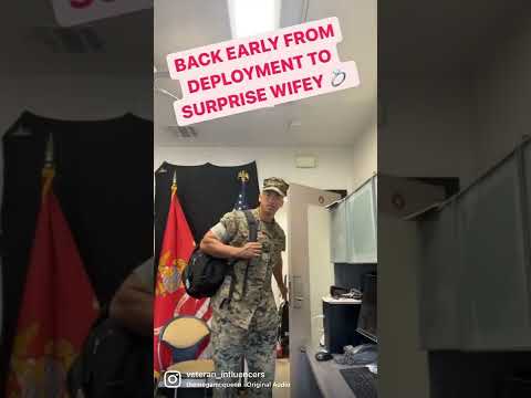 How did she like my surprise? 1-10. #deployment #usmc #marine #military #shorts #viral #trending