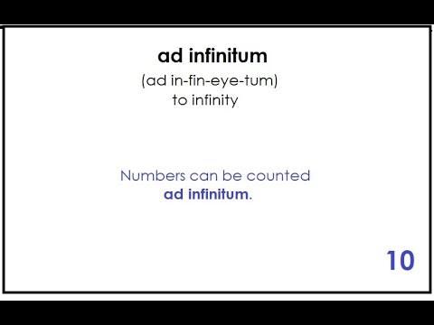 c1 w10 Latin ad infinitum