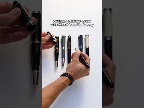 ASMR process of writing a holiday letter with Montblanc Stationery ✒️🖤