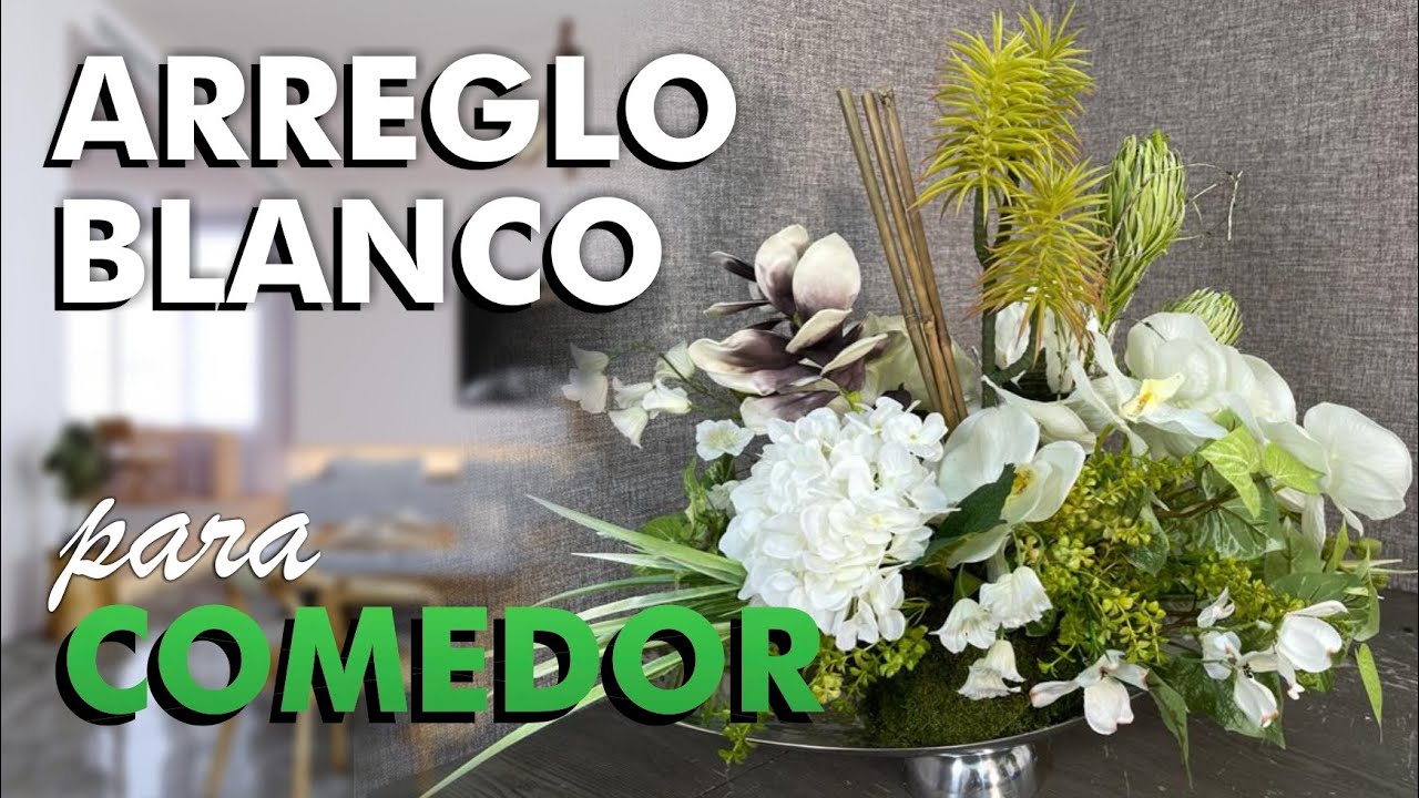 Curso: Arreglo Floral Blanco para Comedor