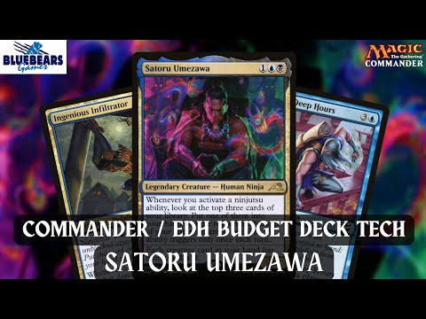 Satoru Umezawa | Magic the Gathering Commander budget deck tech | EDH | Ninja tribal Ninjutsu