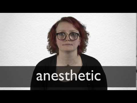 How to pronounce ANESTHETIC in British English