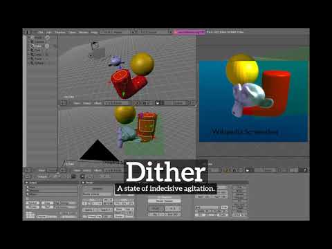 What is Dither? | How to Say Dither in English? | How Does Dither Look?