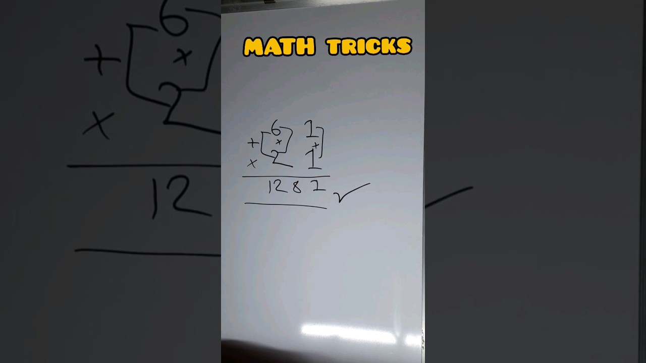 Amazing Multiplication Maths Trick || Maths Shorts || Study Hack || #shorts #maths #tricks #viral