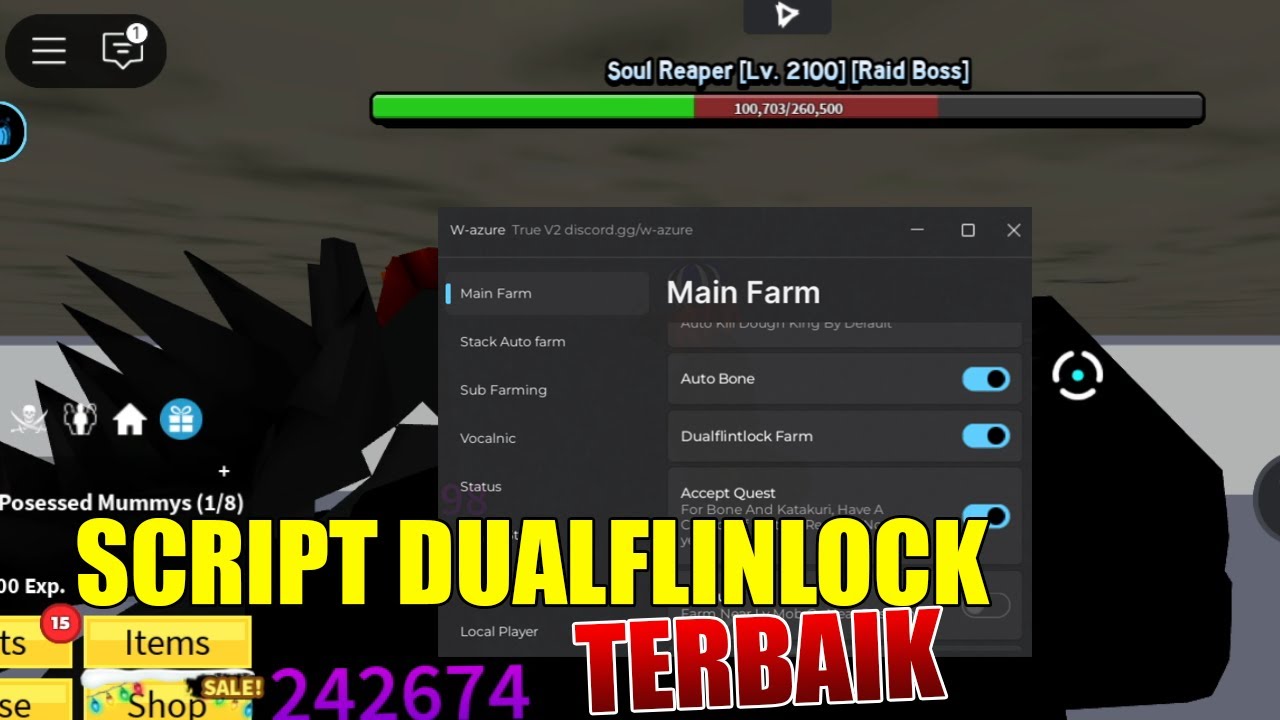 SCRIPT BLOX FRUIT FAST ATTACK OP - FREE SC - DUAL FLINTLOCK FARM