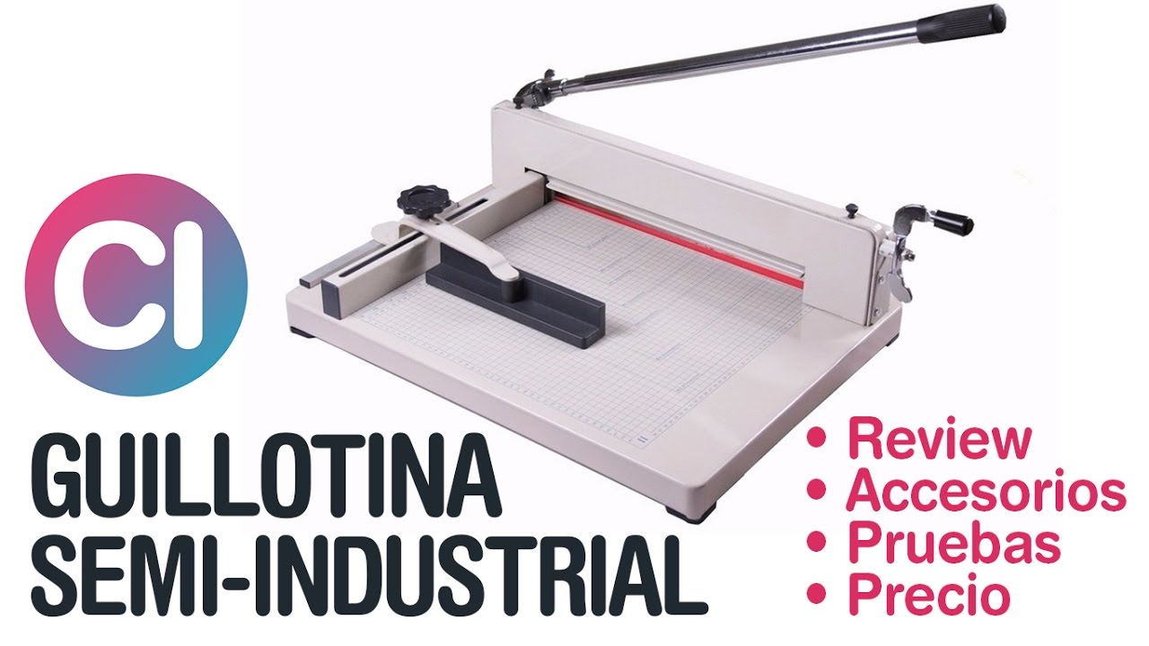 Semi-Industrial Guillotine for Cutting Reams of Paper - Review and Cutting Test