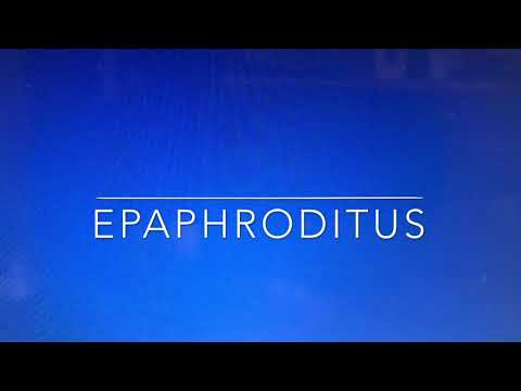 How to pronounce epaphroditus