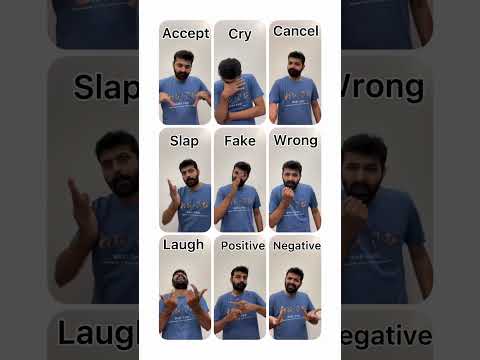 Basic words in English-Learn Indian sign language #deaf #deafcommunity #signlanguage #shorts #youtub