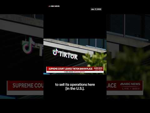 The Supreme Court upheld a law that effectively bans the TikTok app in the United States.