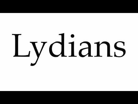 How to Pronounce Lydians