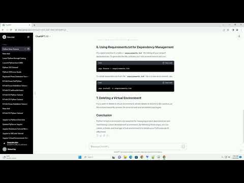 list python virtual environments