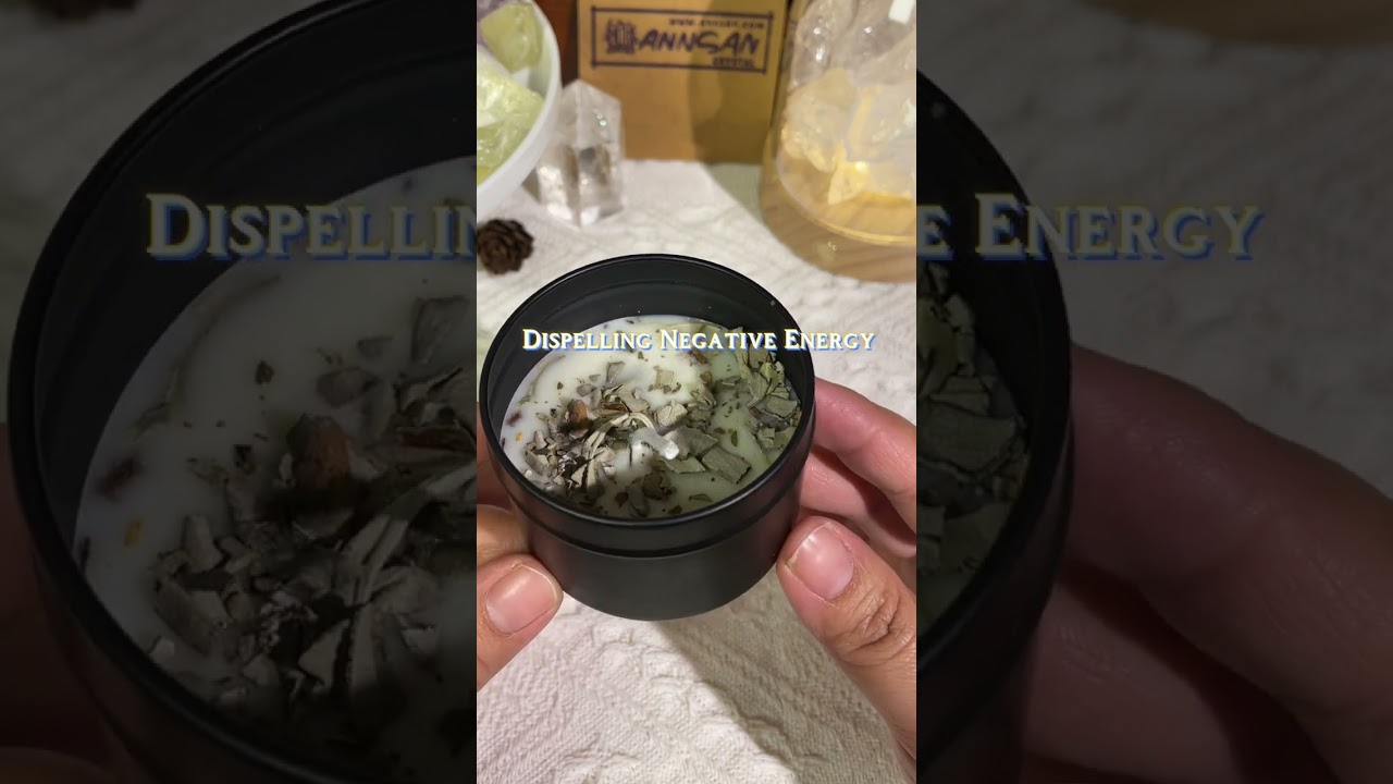how to use white sage candle to clean crystal