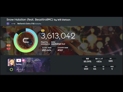 Steam Community :: Video :: 【osu!】Willstetson - Snow Halation (feat ...
