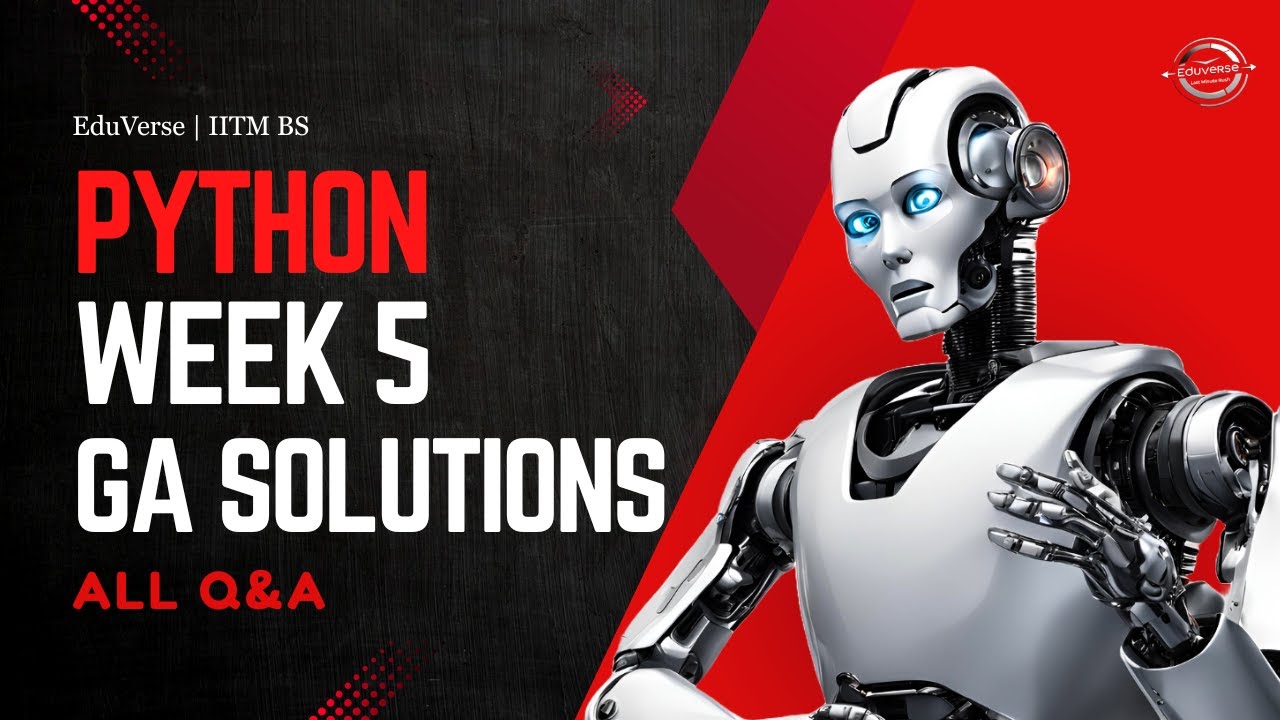 Python Week 5 Graded Assignment | IITM BS Degree | Complete GA Solution
