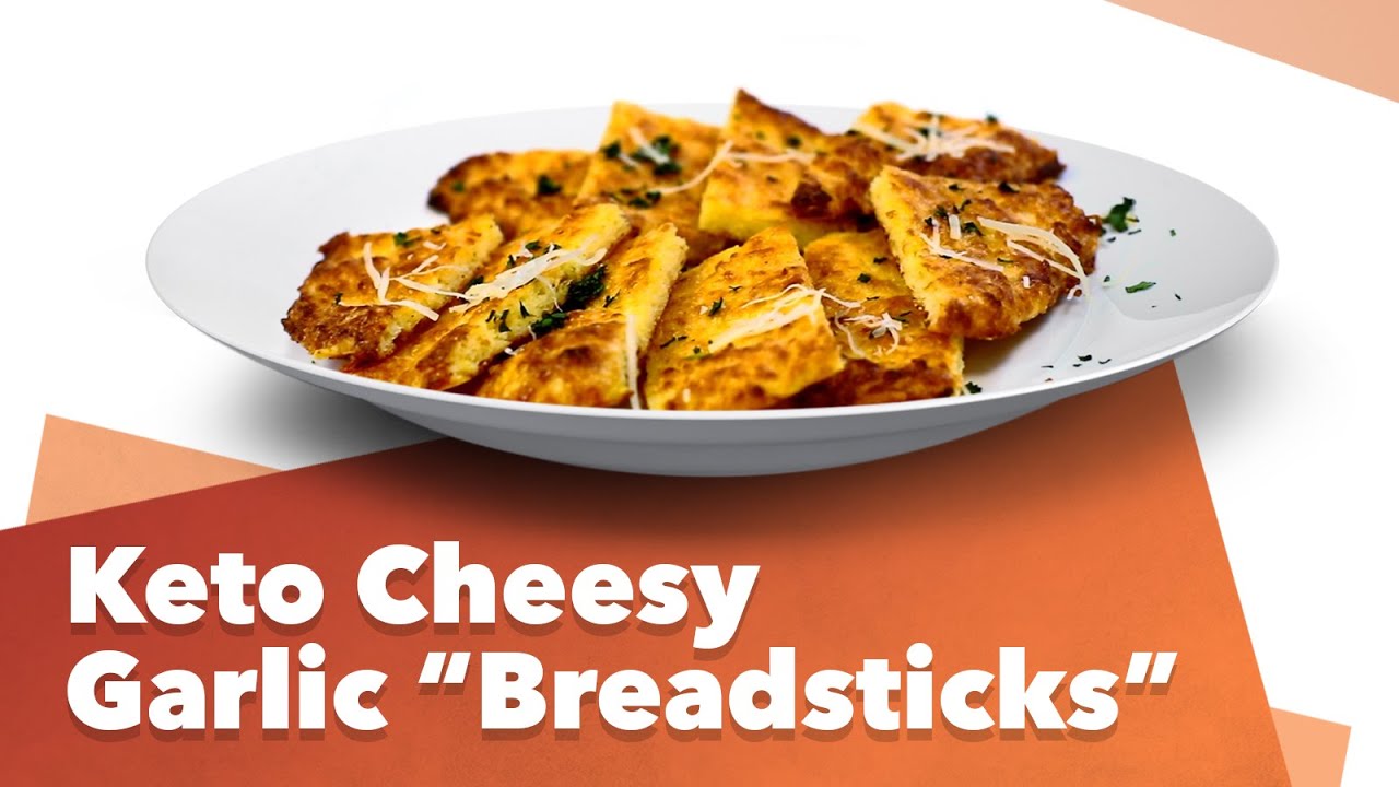 Keto Cheesy Garlic “Breadsticks”