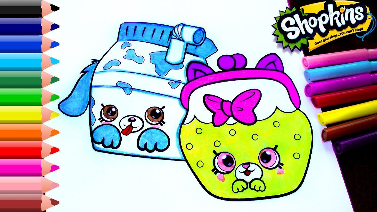 Shopkins Coloring Pages for kids / Shopkins coloring book