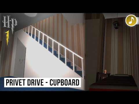 HP1 - Ambience & Music ⚡️ 4 Privet Drive (Cupboard Under The Stairs) - [HD ASMR & Animation]