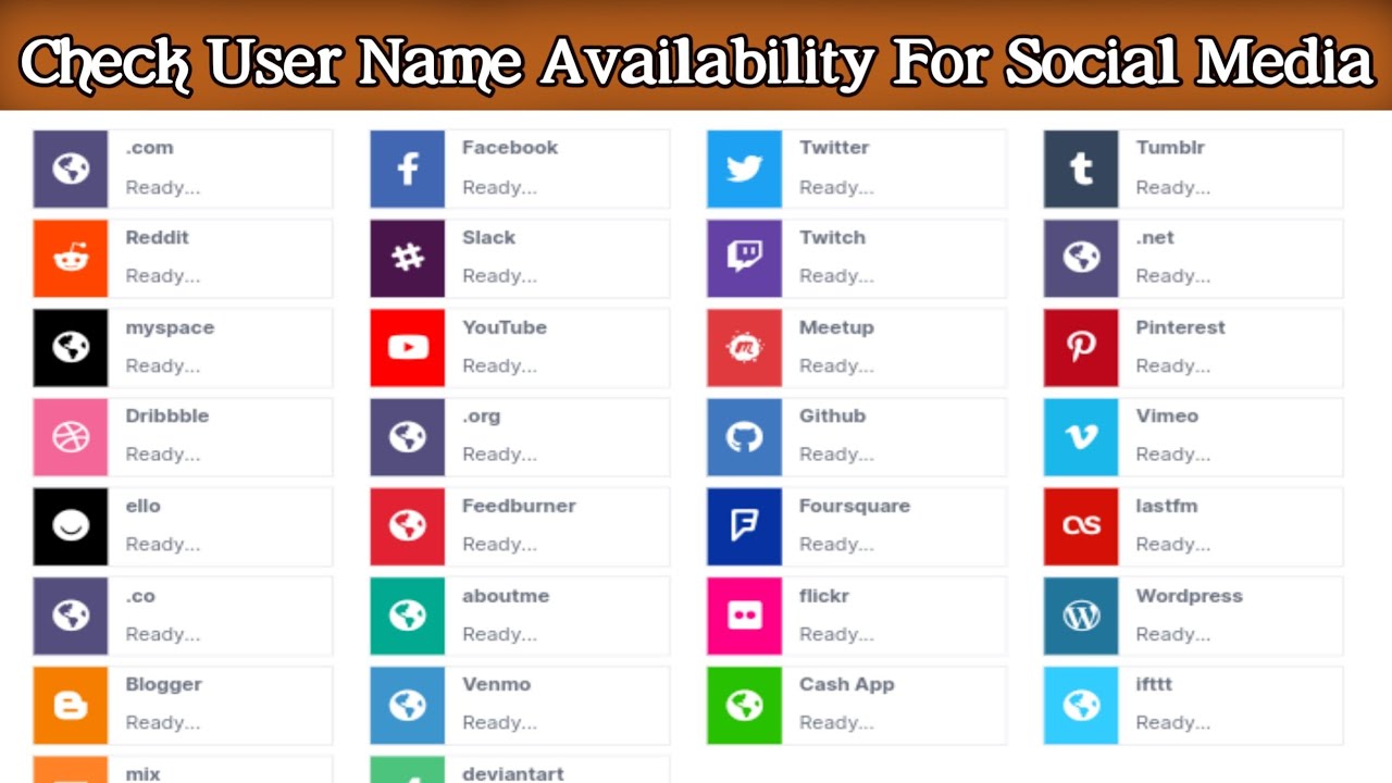 Check user Name availability for social media🔥