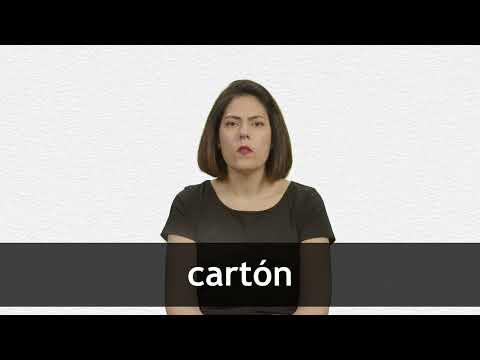 Traducción en inglés de “CARTÓN” | Collins Diccionario español-inglés