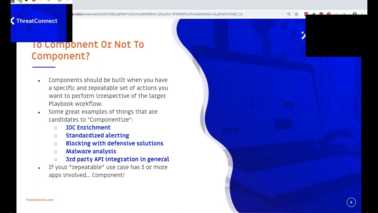 ThreatConnect Customer Training  Playbooks Components