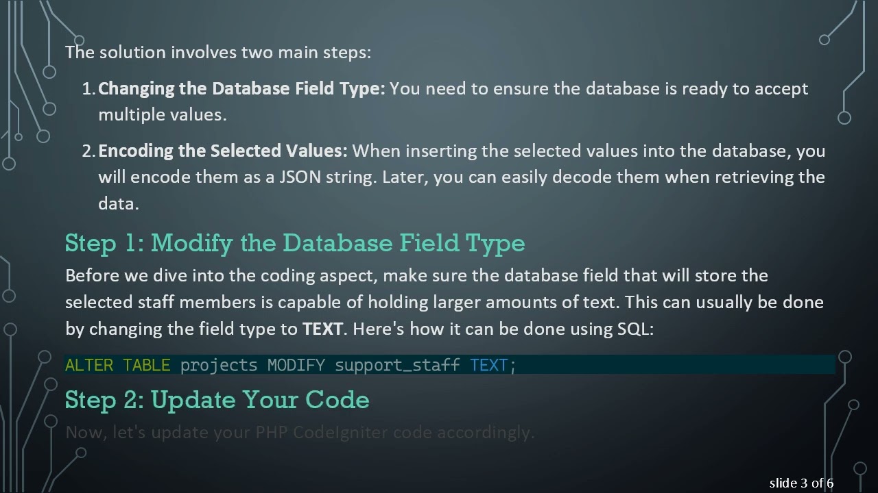 How to Insert Multiple Select DropDown Values into a Database Using PHP CodeIgniter