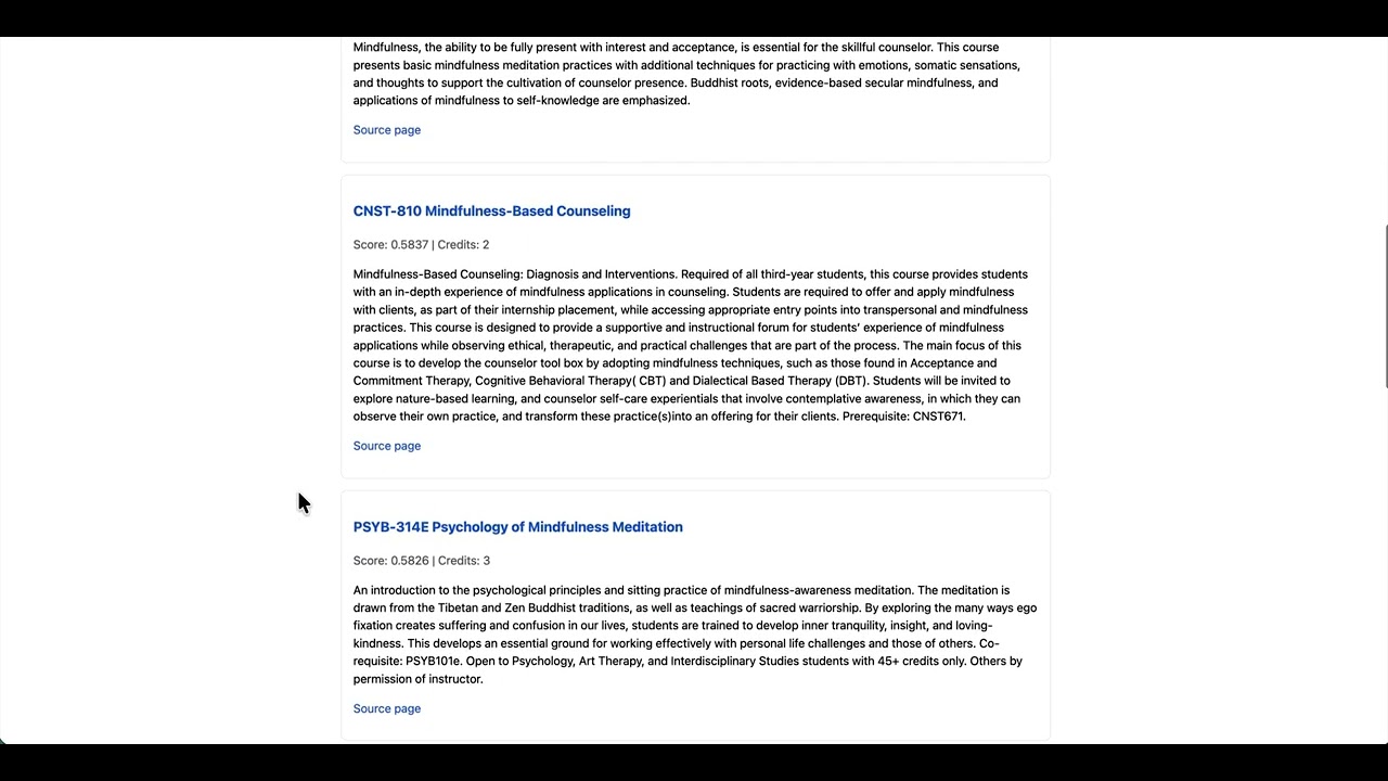 Semantic Curriculum Explorer