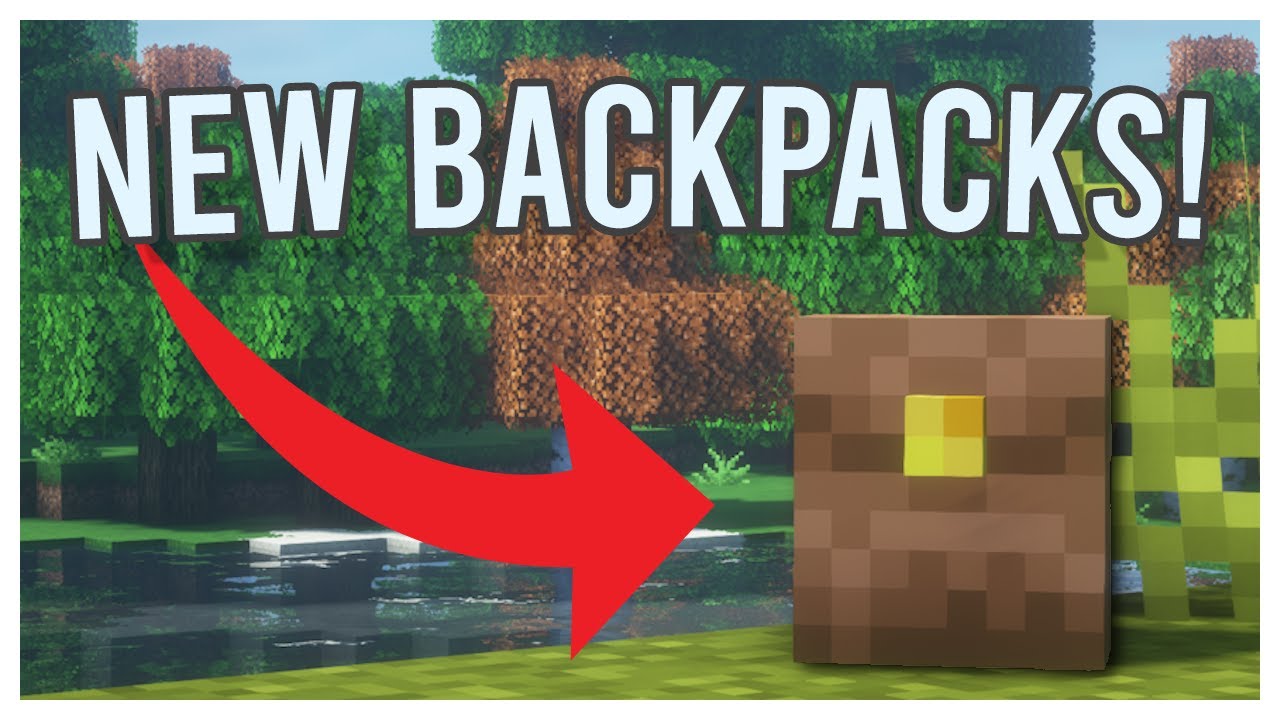 The BEST BACKPACK MOD for MINECRAFT!!! (Beans Backpack Mod)